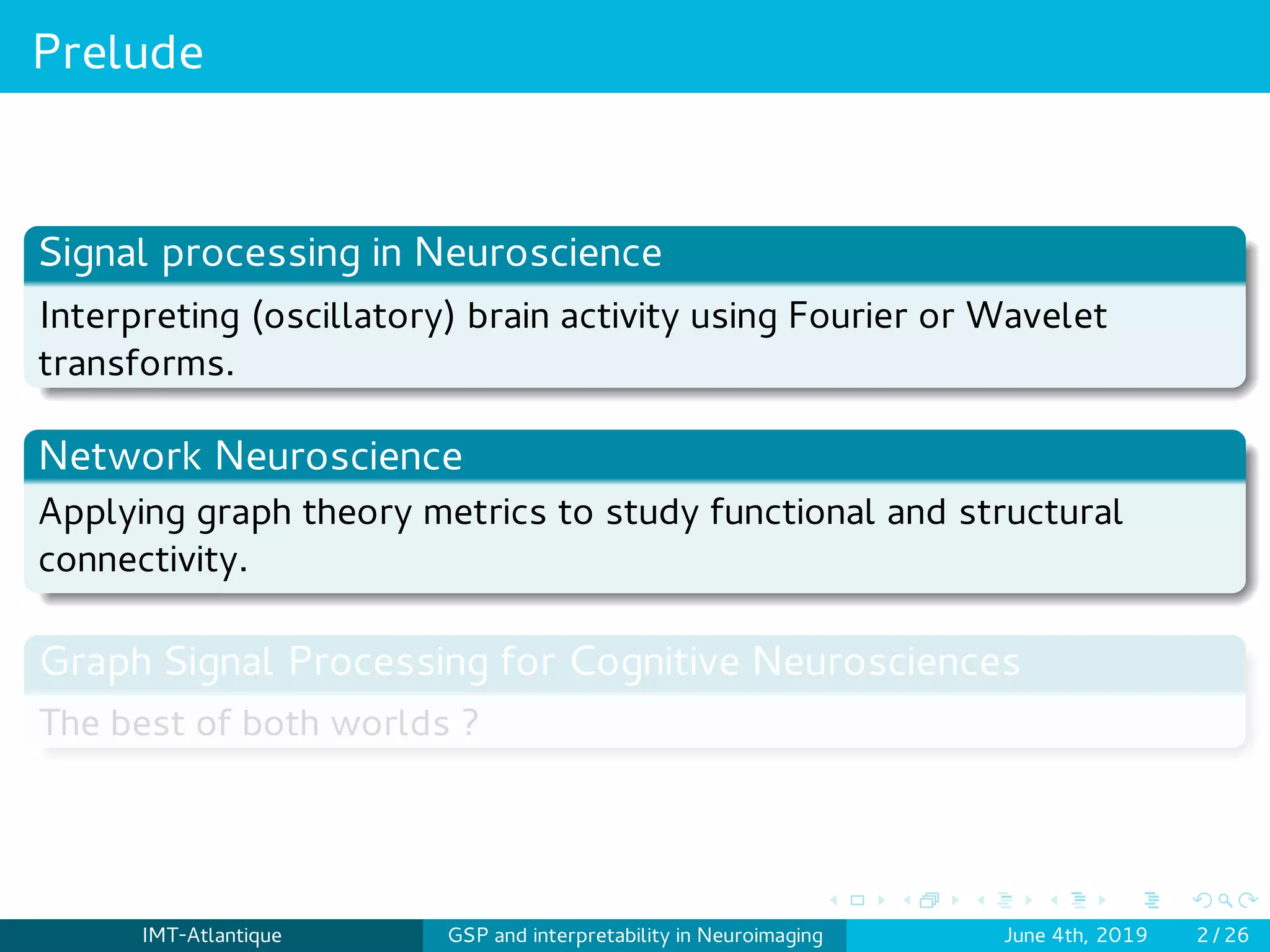 Graph Signal Processing: an interpretable framework to link neurocognitive architectures with ...