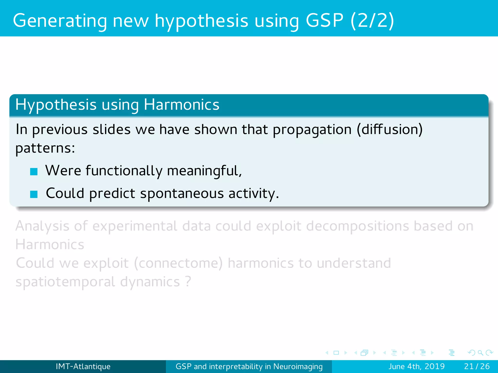 Graph Signal Processing: an interpretable framework to link neurocognitive architectures with ...