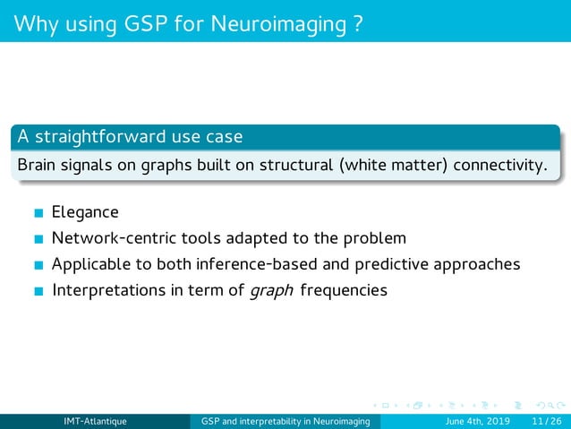 Graph Signal Processing: an interpretable framework to link neurocognitive architectures with ...