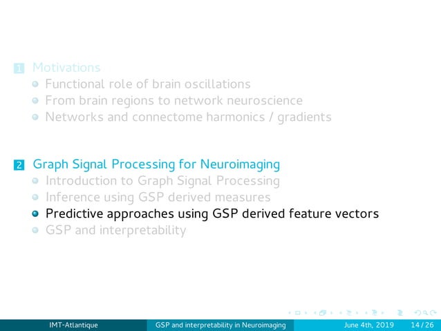 Graph Signal Processing: an interpretable framework to link neurocognitive architectures with ...