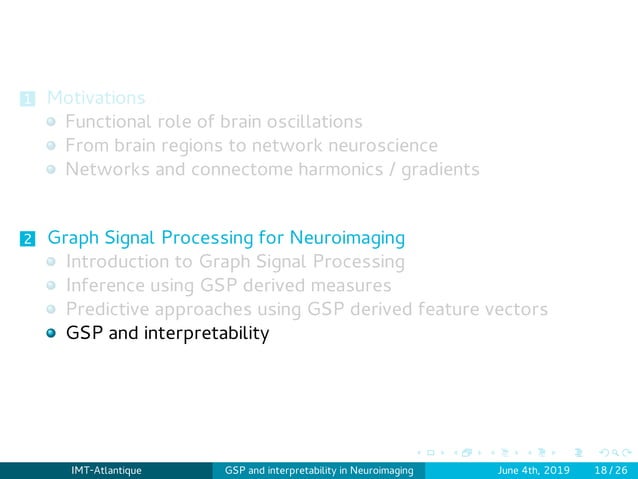Graph Signal Processing: an interpretable framework to link neurocognitive architectures with ...