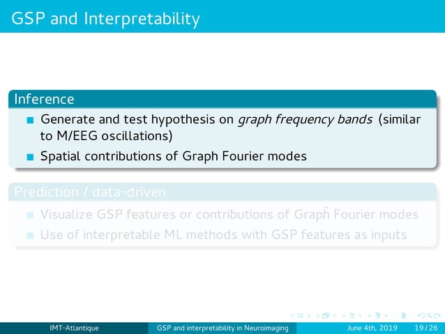 Graph Signal Processing: an interpretable framework to link neurocognitive architectures with ...