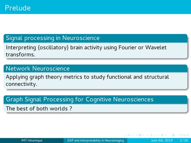 Graph Signal Processing: an interpretable framework to link neurocognitive architectures with ...
