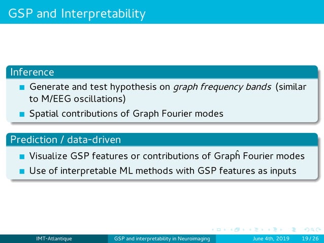 Graph Signal Processing: an interpretable framework to link neurocognitive architectures with ...