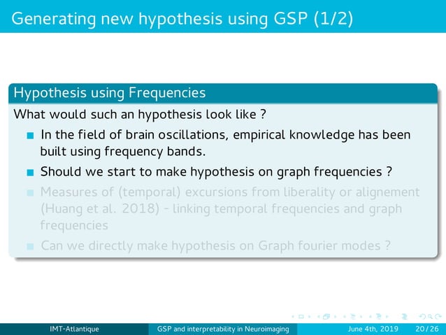 Graph Signal Processing: an interpretable framework to link ...