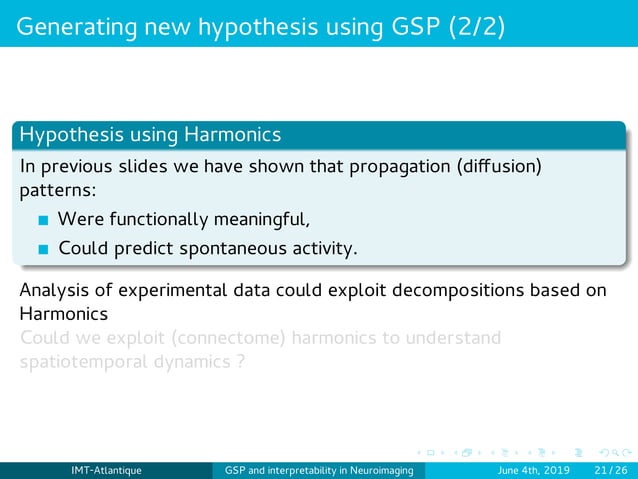 Graph Signal Processing: an interpretable framework to link neurocognitive architectures with ...