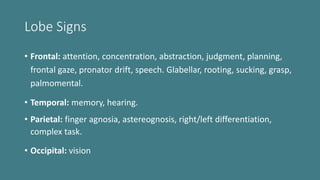 Farrukh neurosurgery long case history & examination technique | PPTX