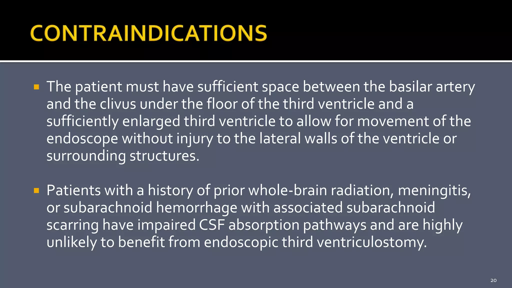 Endoscopic Third Ventriculostomy | PPTX