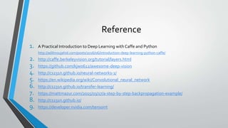 Layers in Deep Learning & Caffe layers (model architecture ) | PPT