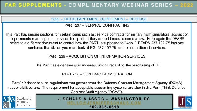 Government Contracting - FAR Supplements - DFARS / Defense | PPTX