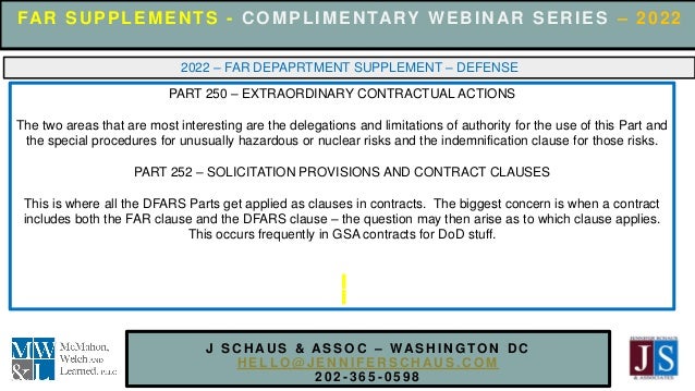 Government Contracting - FAR Supplements - DFARS / Defense | PPTX