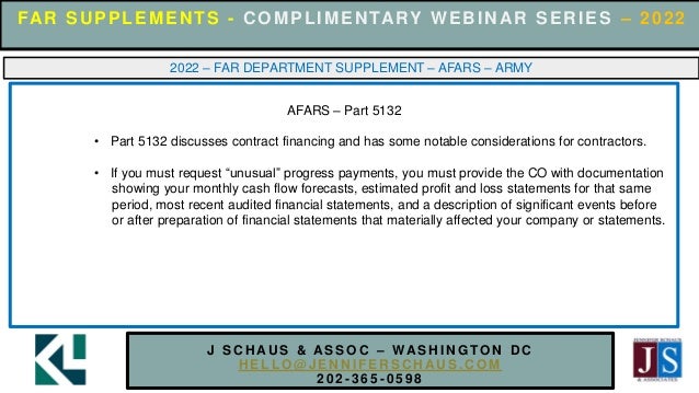 Government Contracting - FAR Supplements - AFARS - Army | PPTX