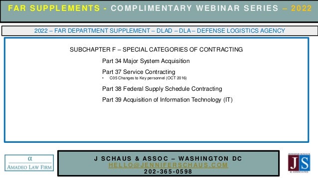 Government Contracting - FAR Supplements - DLAD - DLA | PPT