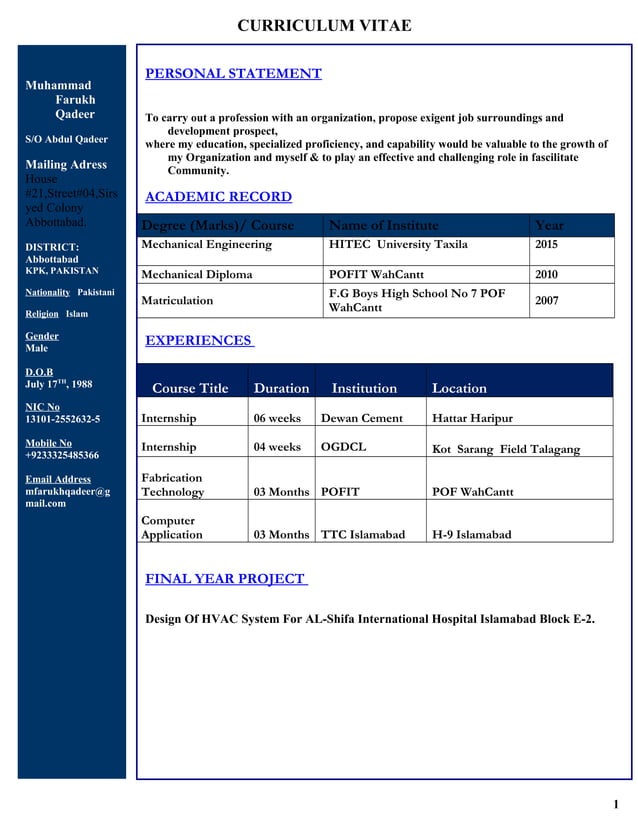 Farukh cv (1) (2) | PDF
