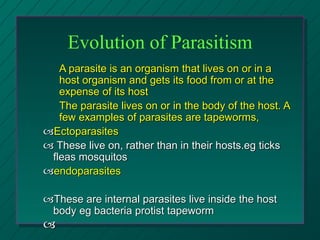 Evolution of parasitism | PPT