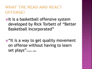 Farwell basketball's offensive system | PPTX | Basketball | Sports