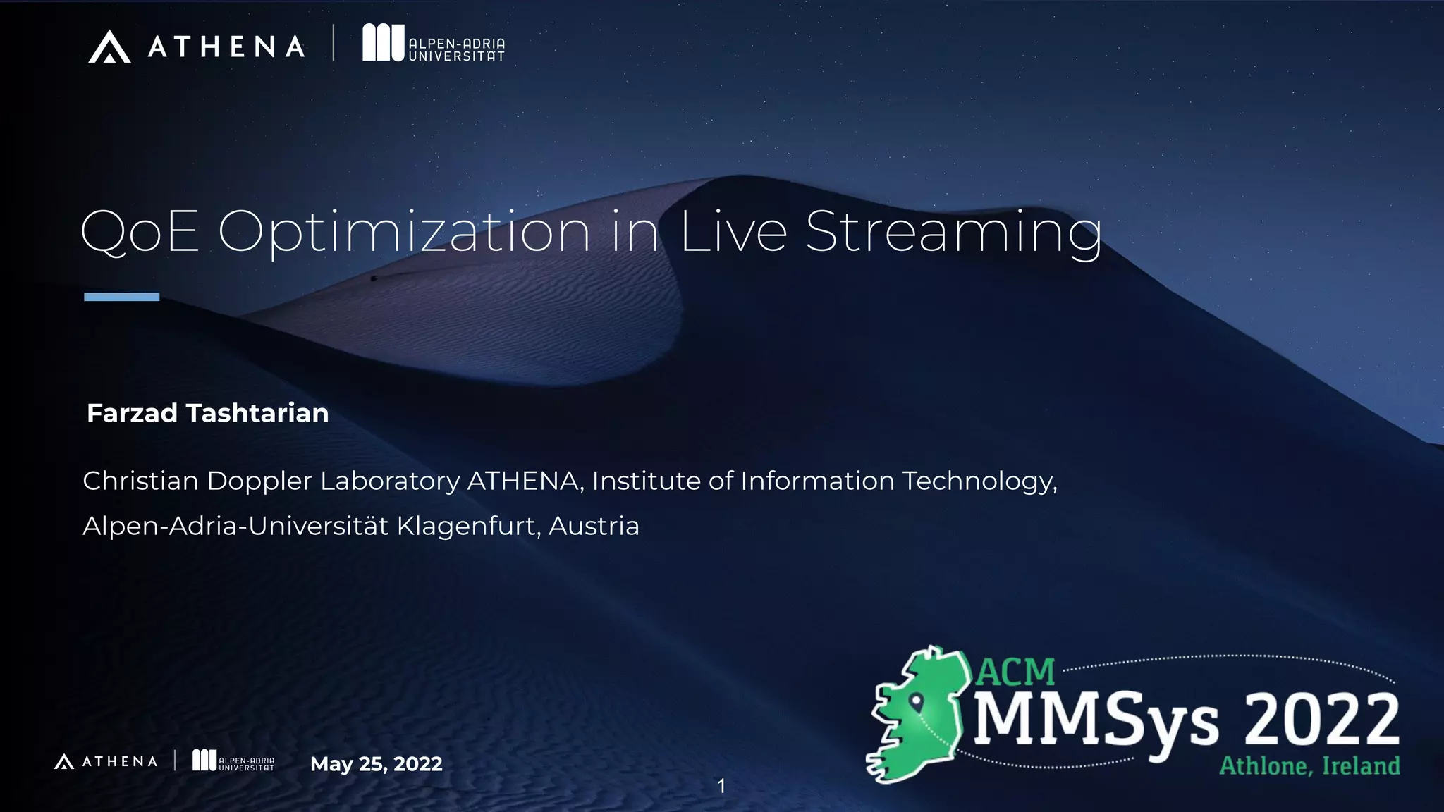 QoE Optimization in Live Streaming | PPT