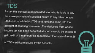 Duties And Responsibilities of of TDS officer. while calculating TDS | PPTX