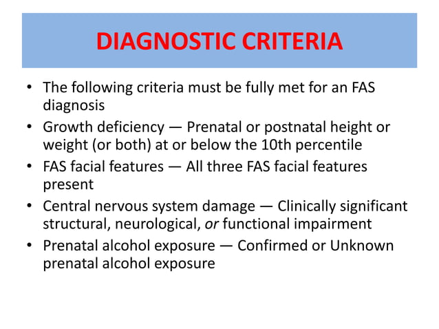 FETAL ALCOHOL SYNDROME(FAS) | PPTX