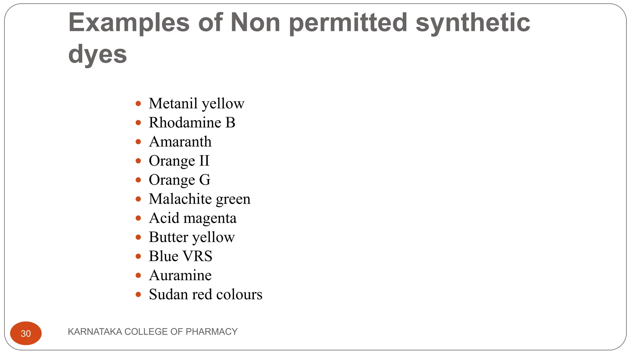PIGMENTS AND DYES, food analysis, analysis | PPTX