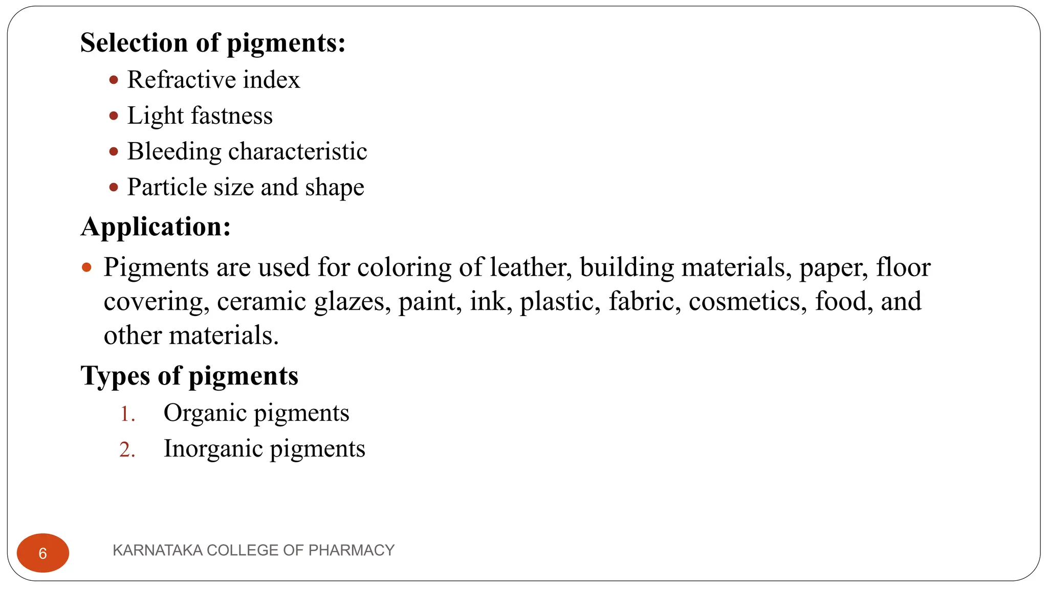 PIGMENTS AND DYES, food analysis, analysis | PPTX