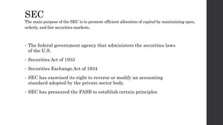 FASB and Standard Setting | PPTX