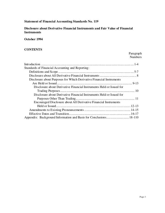 FAS119 Disclosure about Derivatives Financial Instruments and Fair Va…