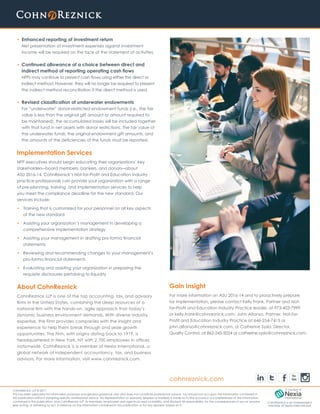 Presentation of Financial Statements of Not-For-Profit entities NFP asu ...