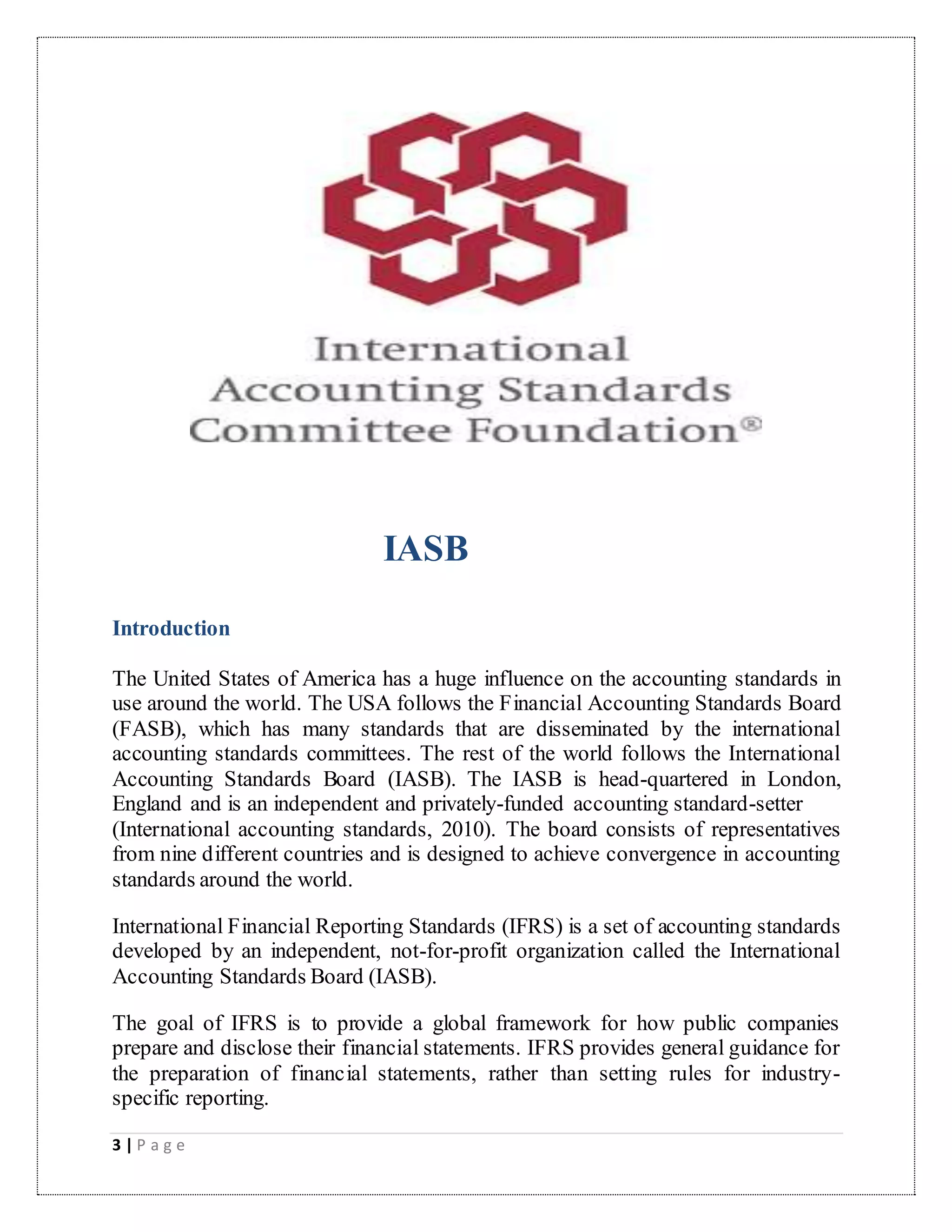 Financial Accounting Standards Board vs International Accounting ...