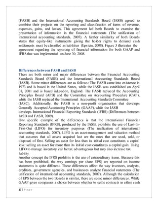 Financial Accounting Standards Board vs International Accounting ...