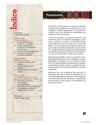 Fascículo 4 el enfoque globalizado y pensamiento complejo | PDF