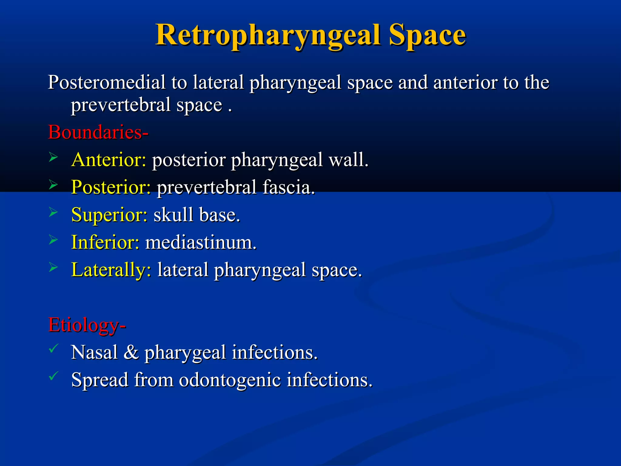 Fascial space & infections | PPT