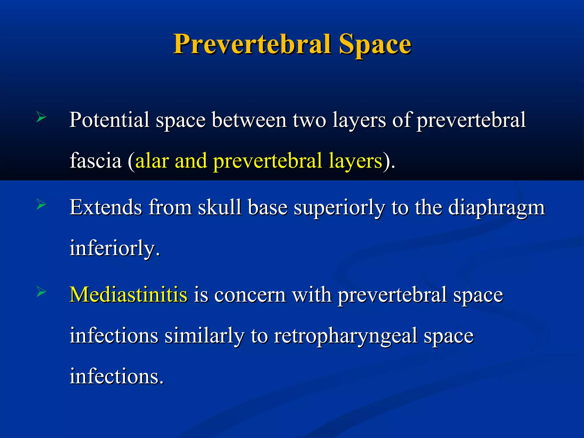 Fascial space & infections | PPT