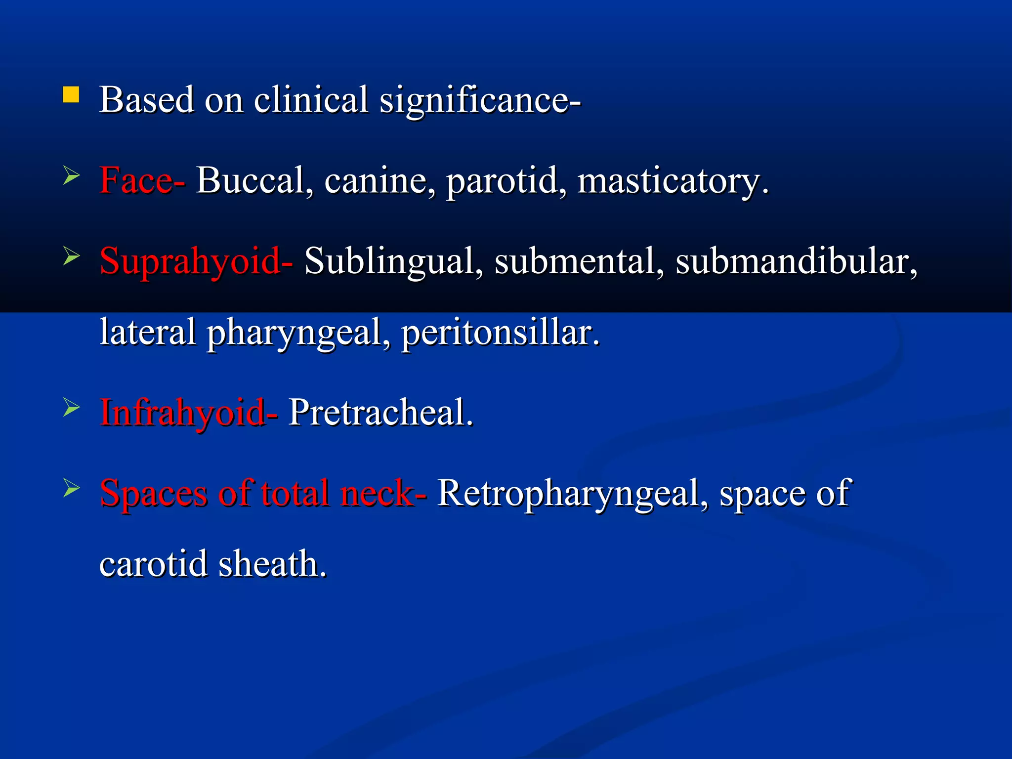 Fascial space & infections | PPT