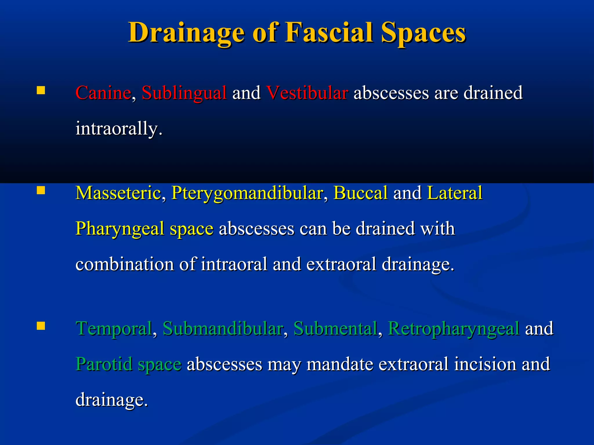 Fascial space & infections | PPT