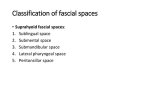Fascial spaces | PPTX