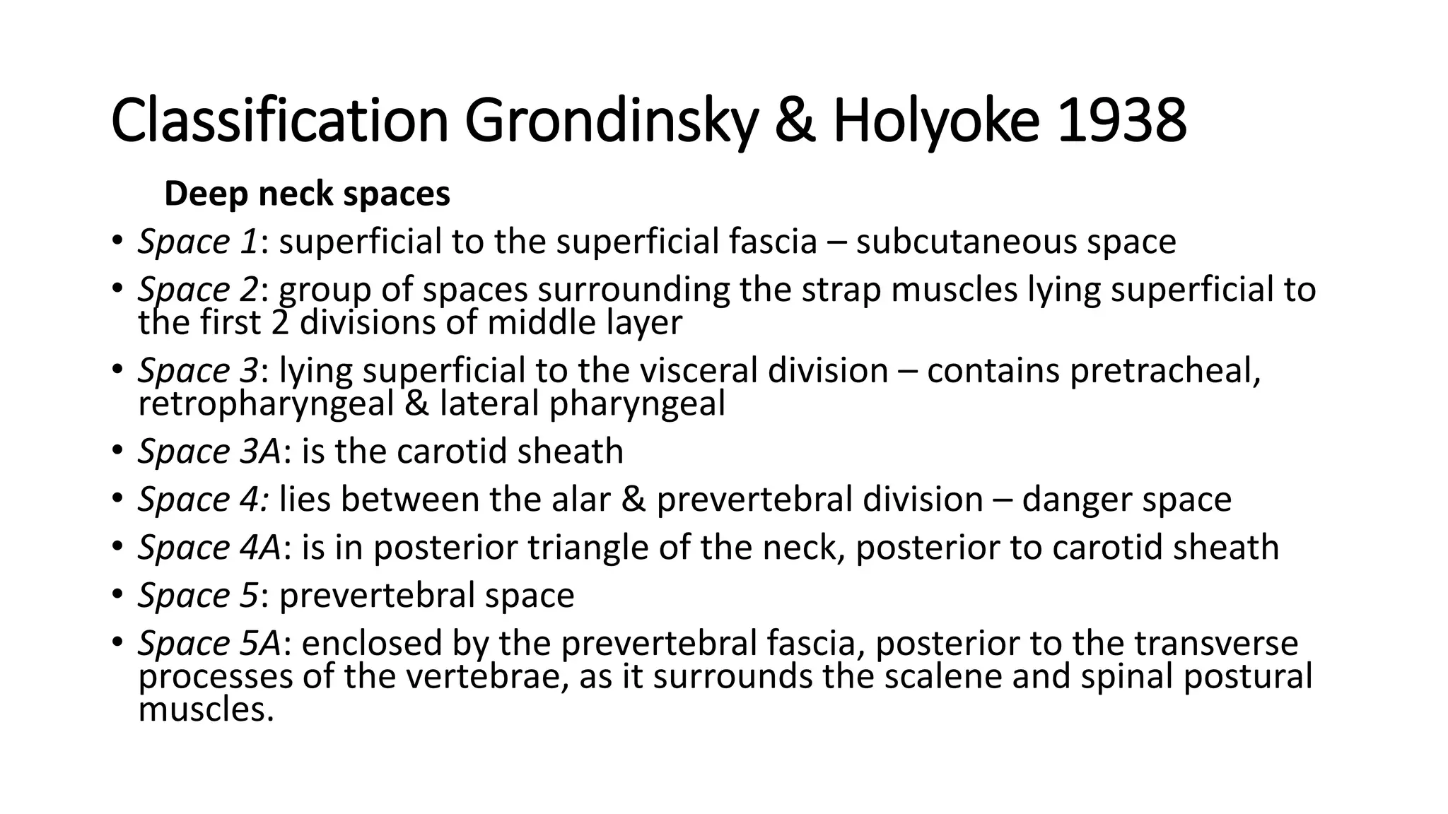 Fascial Spaces in the Head & Neck | PPTX
