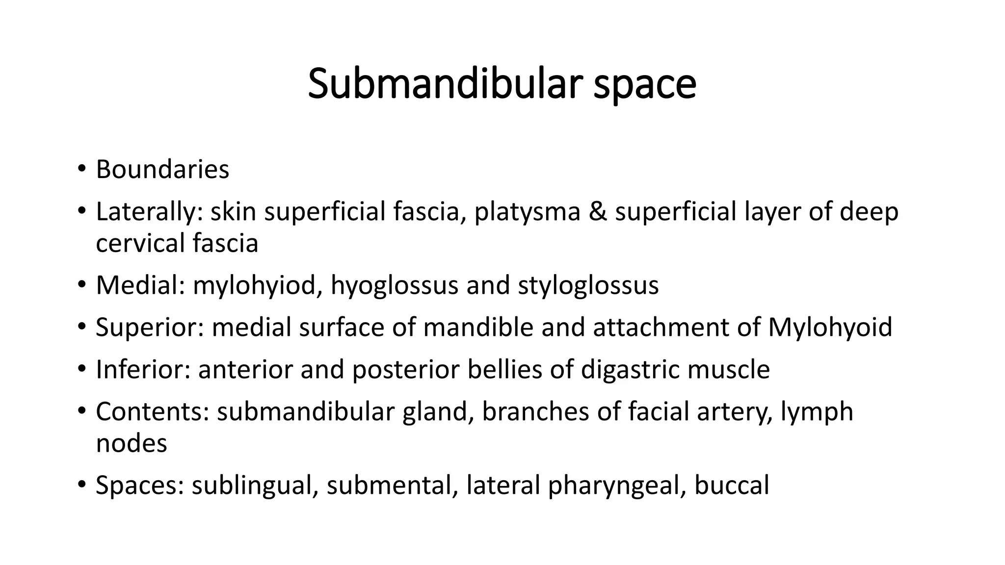 Fascial Spaces in the Head & Neck | PPTX
