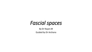 Fascial Spaces in the Head & Neck | PPTX