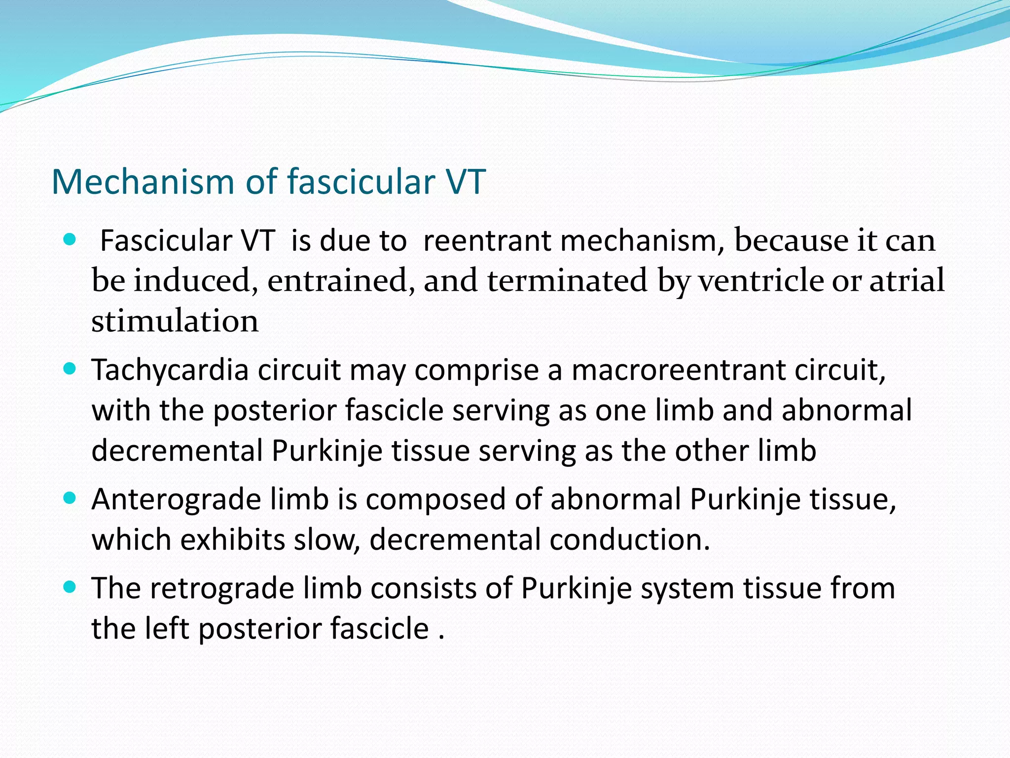 FASCICULAR VENTRICULAR TACHYCARDIA( VT) | PPTX