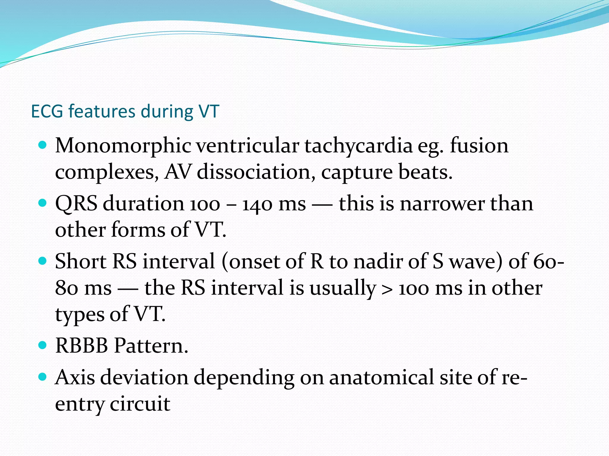 FASCICULAR VENTRICULAR TACHYCARDIA( VT) | PPTX