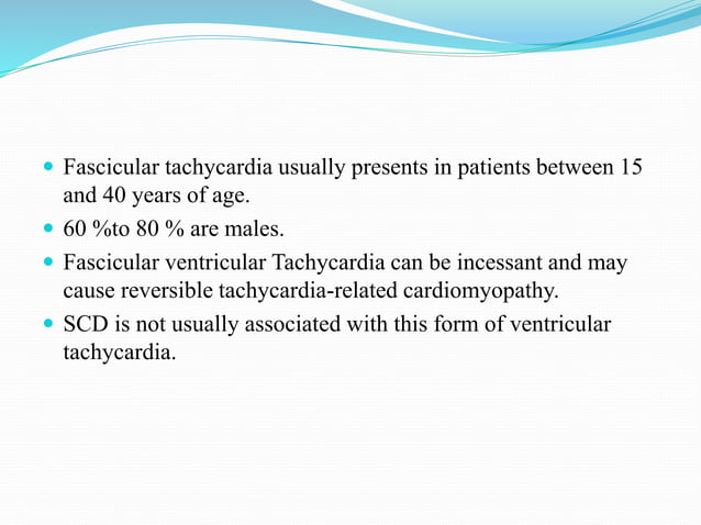 FASCICULAR VENTRICULAR TACHYCARDIA( VT) | PPTX | Heart and ...