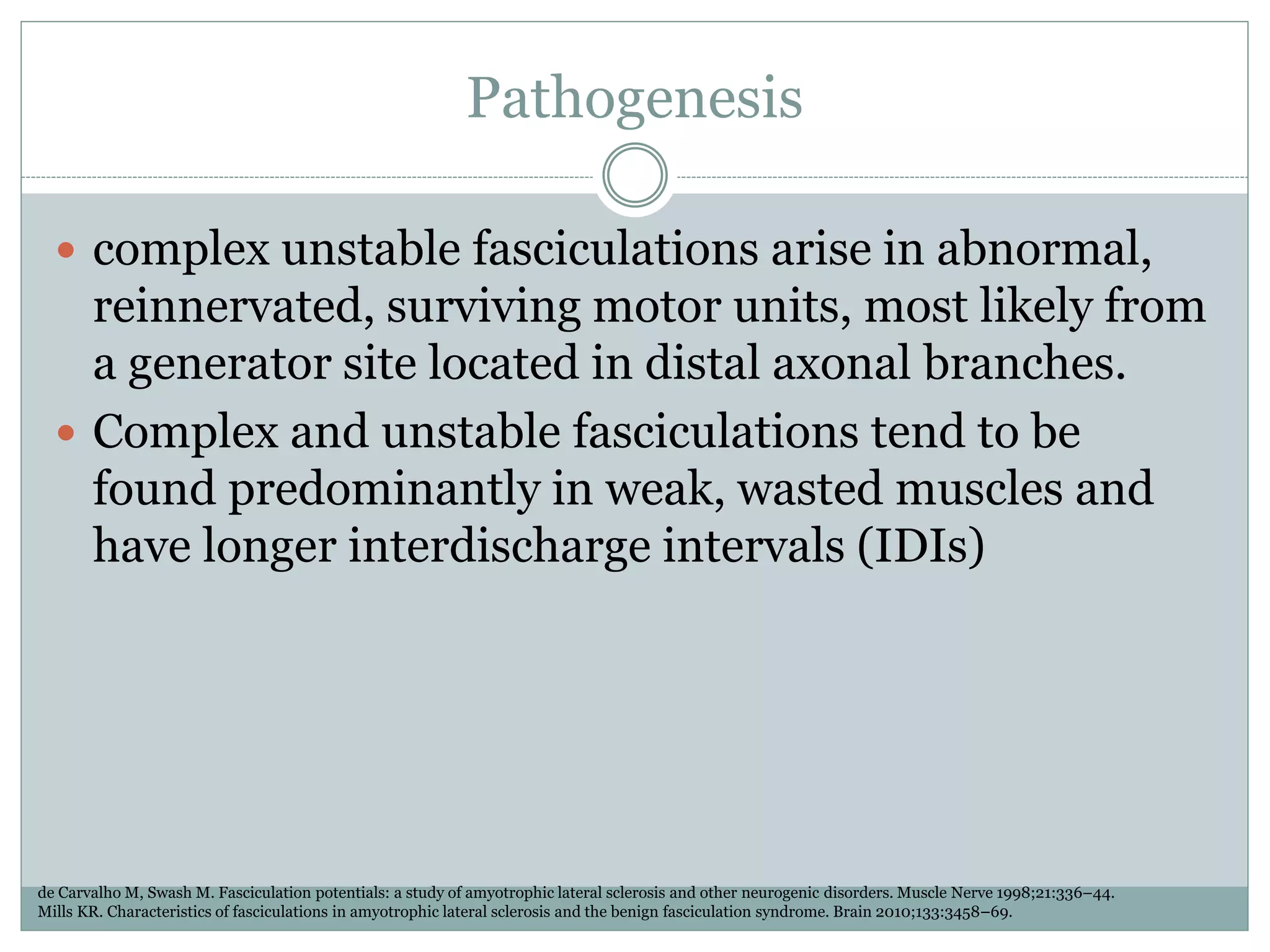 Fasciculation in Amyotrophic Lateral Sclerosis | PPTX