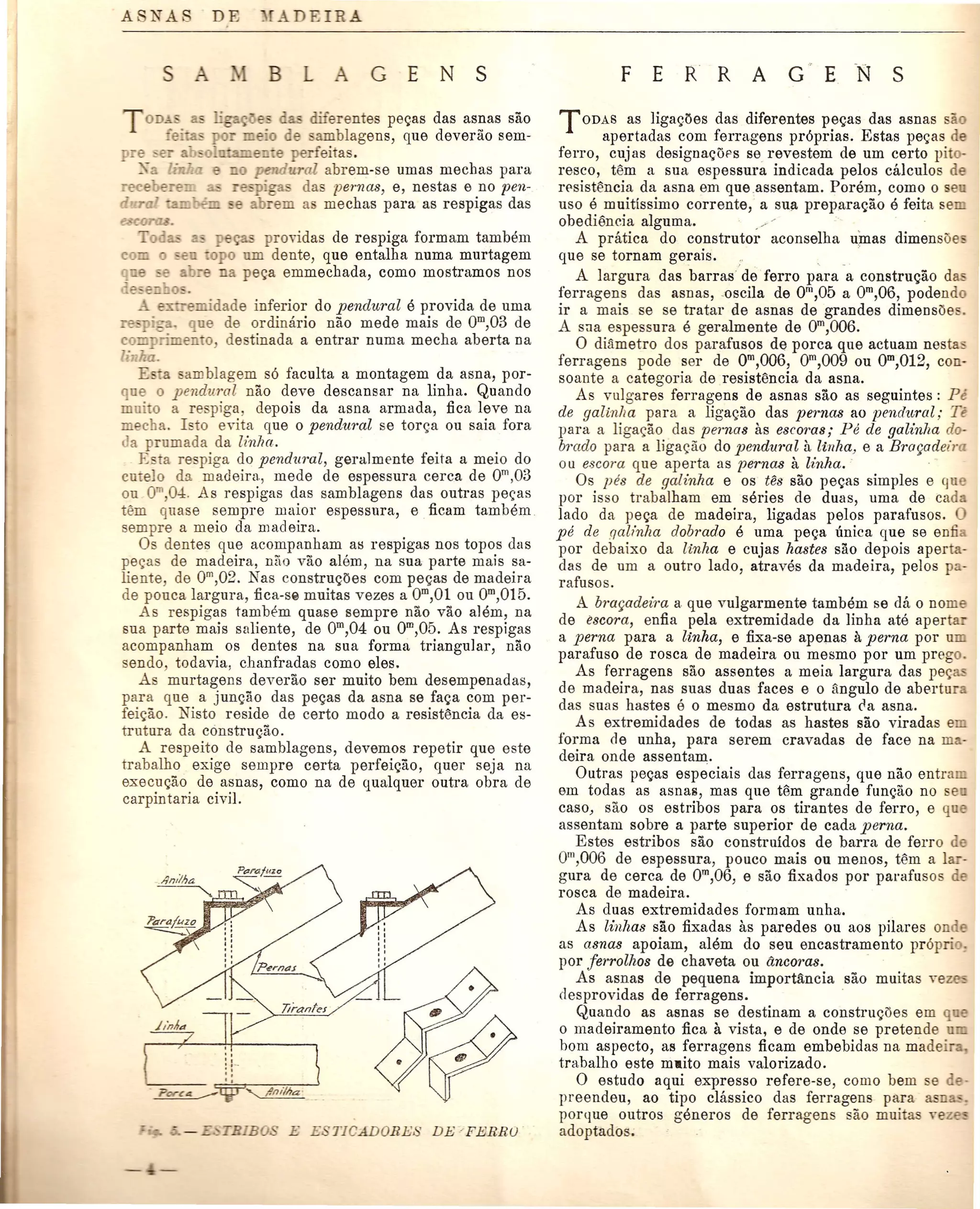 Fasciculo 01 asnas de madeira | PDF