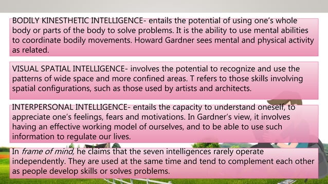 Individual Differences in Learning (FLCT) | PPTX