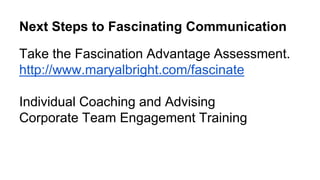 Fascination Advantage System: How the World Sees You | PPTX