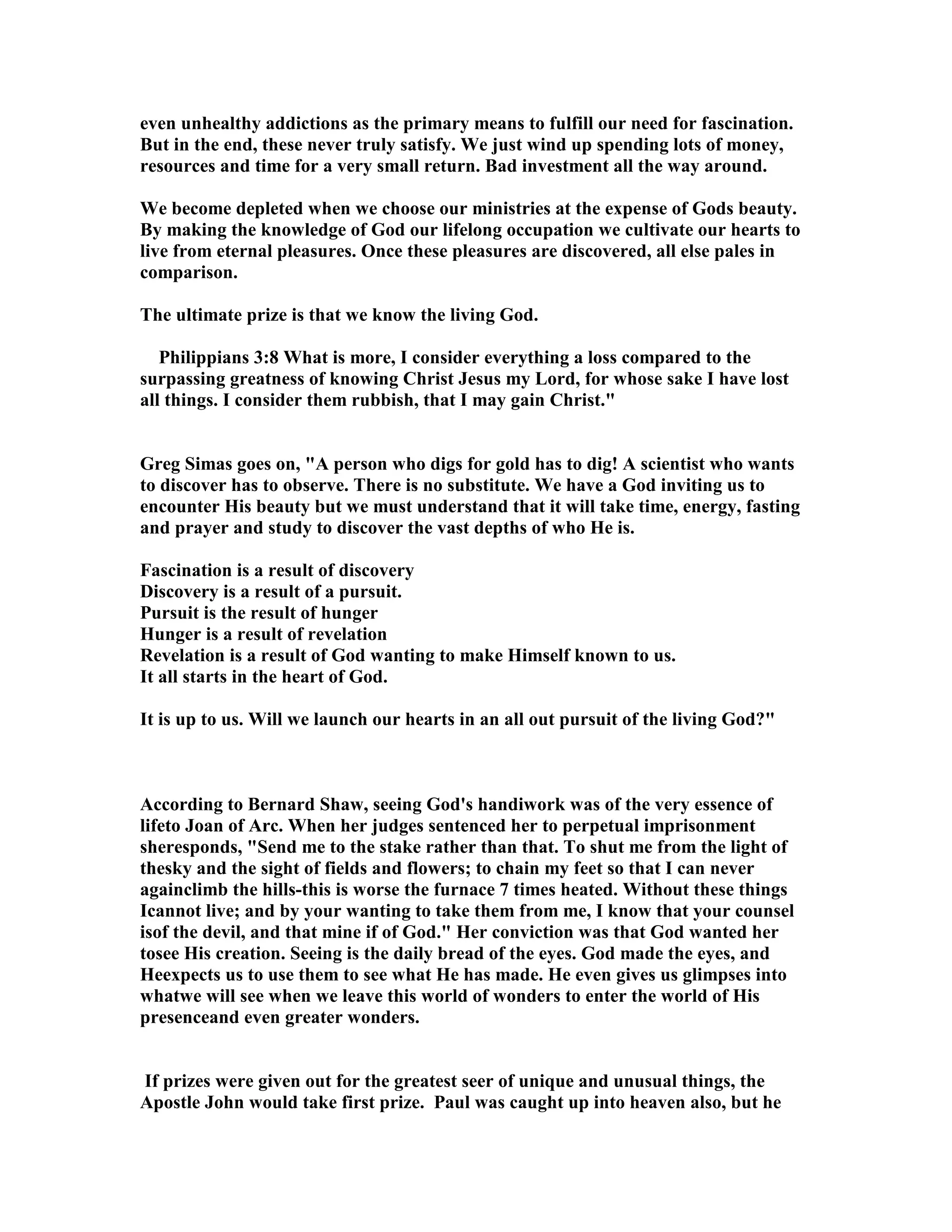 Fascination with god and all he has made | PDF