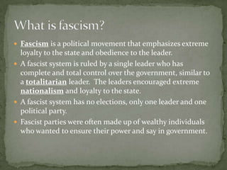 Fascism | PPTX