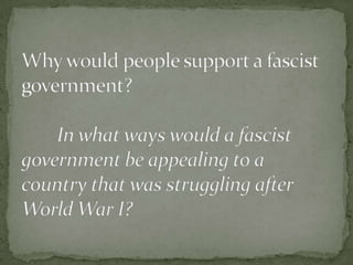 Fascism | PPTX