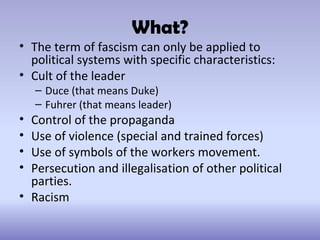 Fascism | PPT